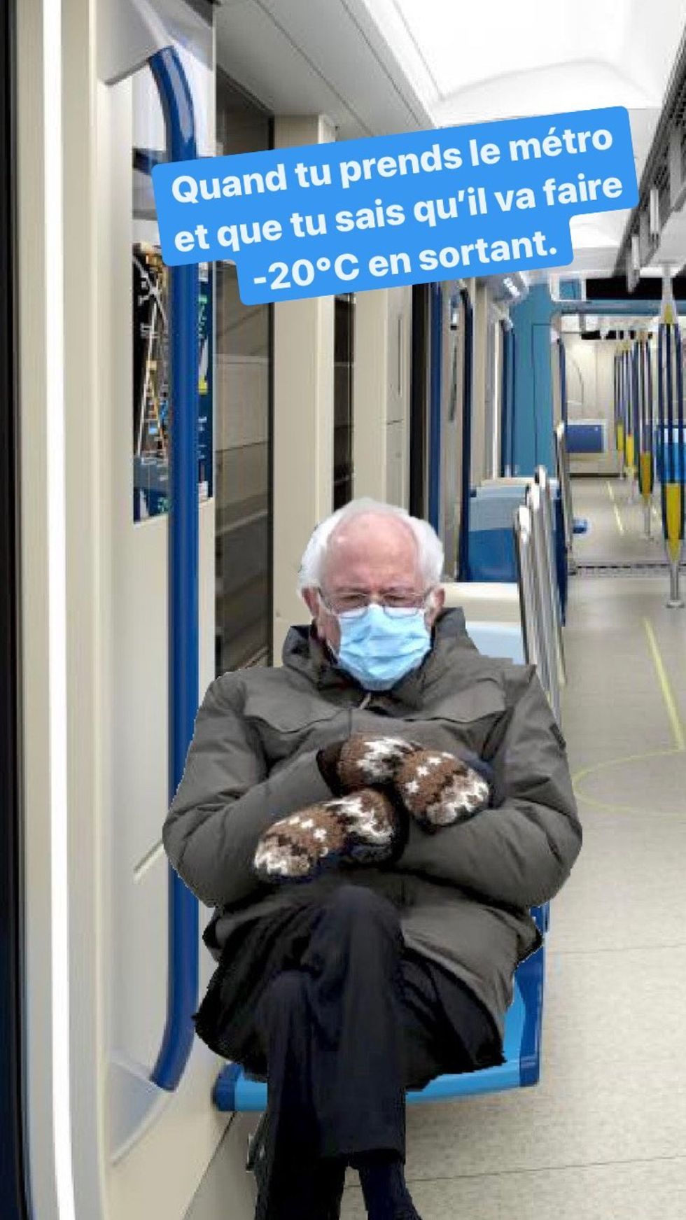 Bernie Sanders Meme Left The STM To Photoshop Him Into The Metro & He's ...