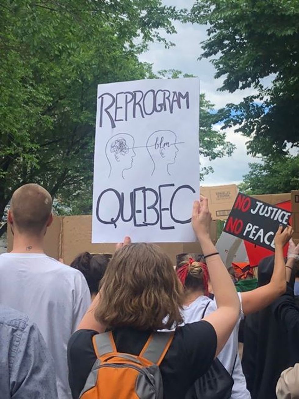 Photos From Montreal's Protest On June 7 Of Posters That Showed What It ...