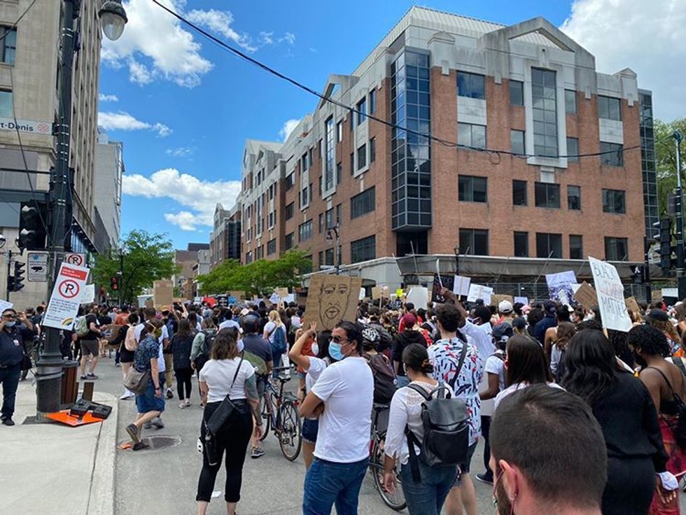 Photos From Montreal's Protest On June 7 Of Posters That Showed What It ...